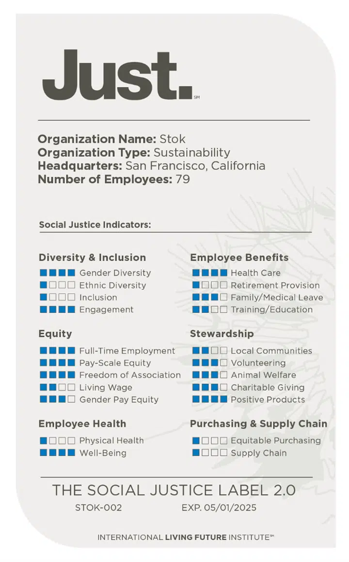 B Corp and Just: Stok’s Journey to Transparency and Impact - Stok